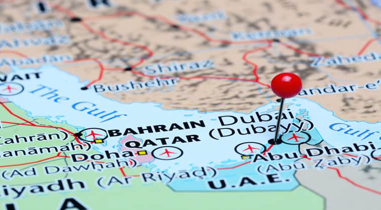 Schone Landkarte Von Dubai Bild